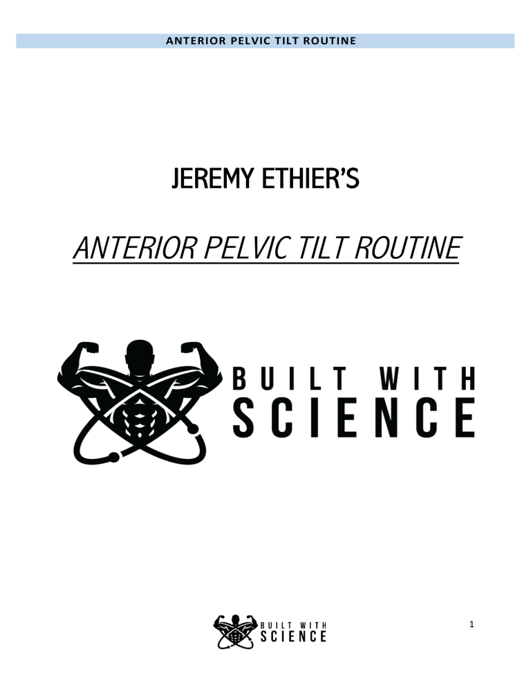 Anterior Pelvic Tilt Routine: Exercises & Correction Guide