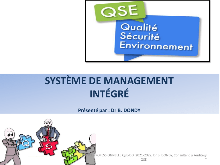 Présentation Système Management Intégré (SMI)