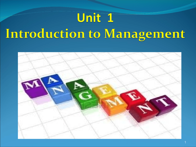 Introduction to Management: Concepts and Functions