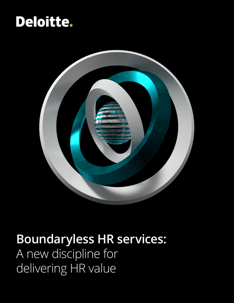 Boundaryless HR Services: Delivering HR Value