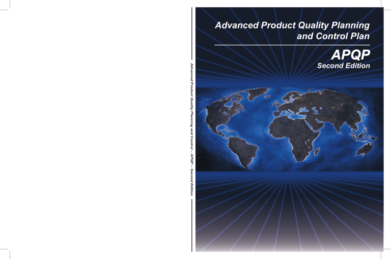 APQP and Control Plan: Advanced Product Quality Planning
