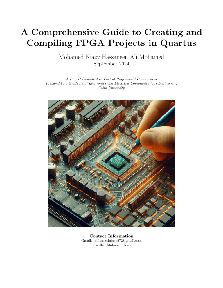 FPGA Projects in Quartus: A Comprehensive Guide