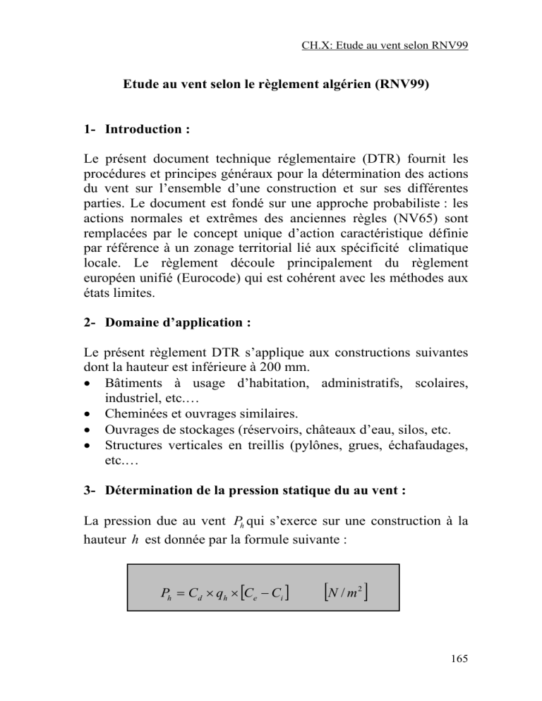 Guide de calcul des charges de vent RNV99
