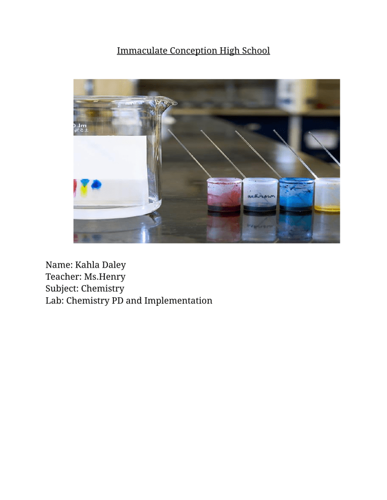 Chemistry Lab: Ink Chromatography Analysis
