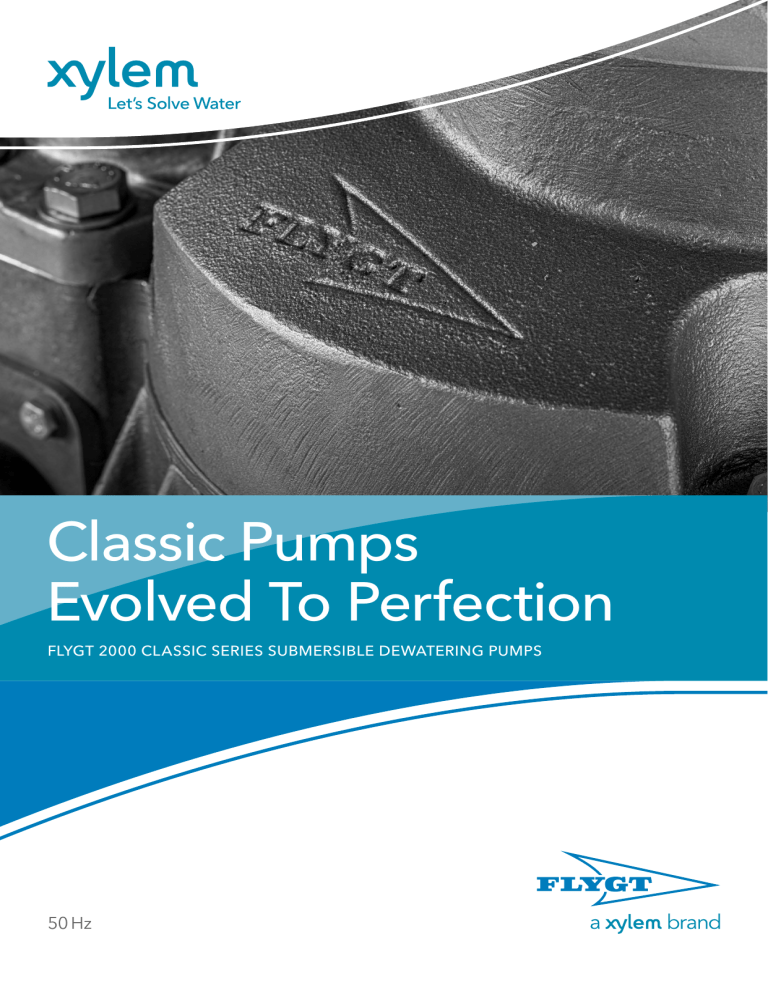 Flygt 2000 Classic Series Dewatering Pumps Brochure