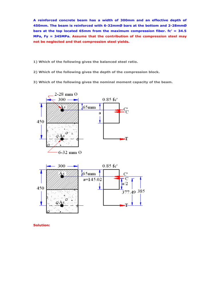 Reinforced Concrete Beam Design & Structural Engineering Problems