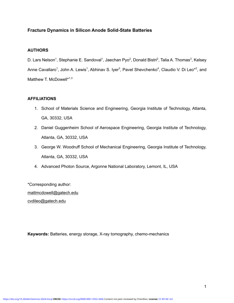 Silicon Anode Fracture Dynamics in Solid-State Batteries