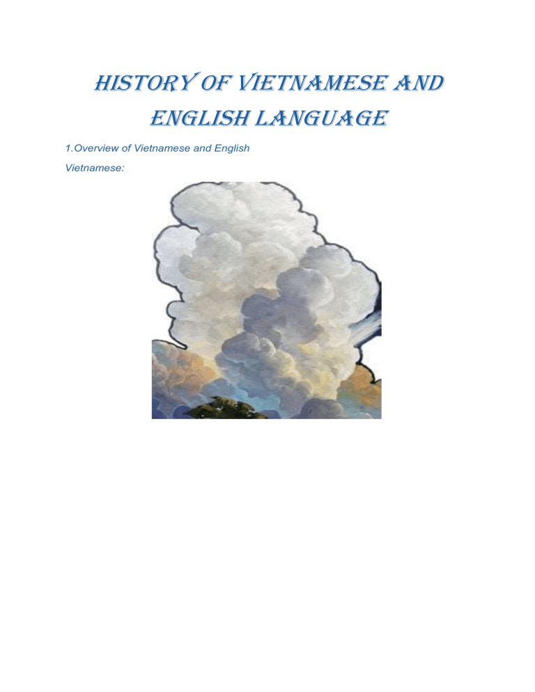 History of Vietnamese and English Languages