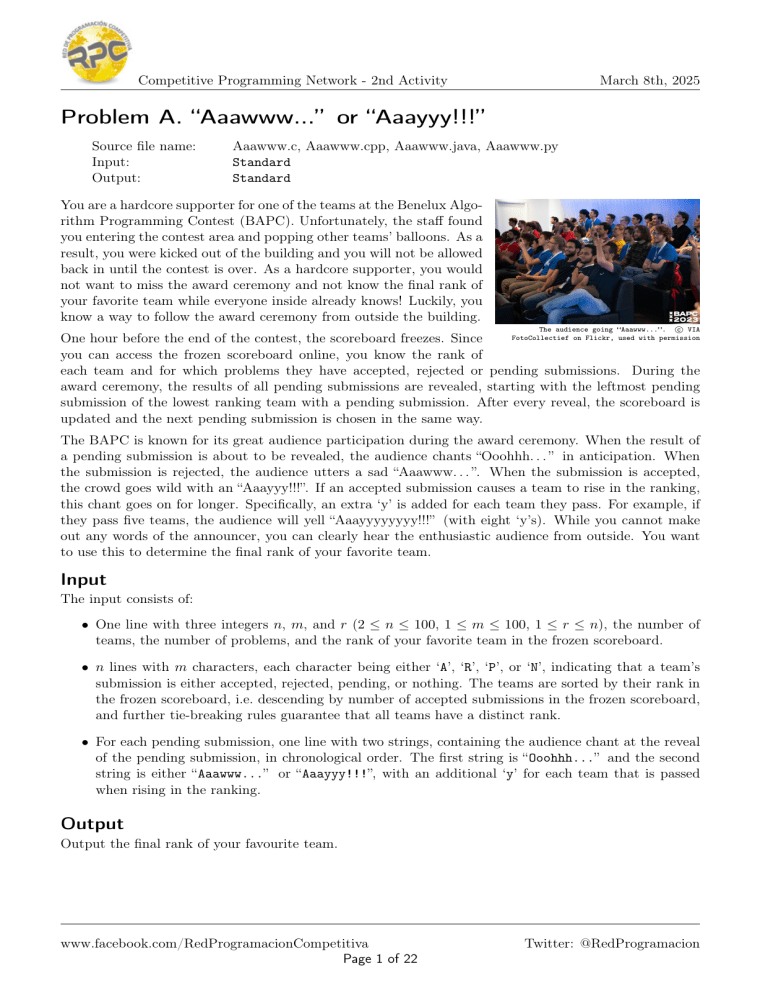 Competitive Programming Problems: Algorithms & Data Structures