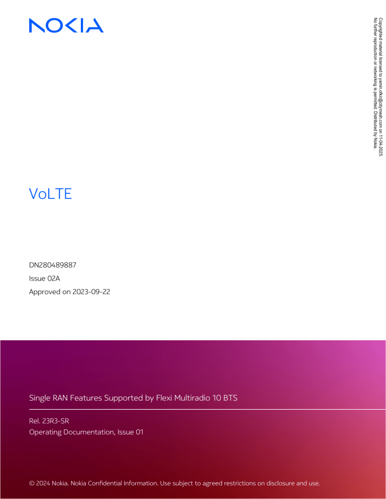 VoLTE improvements