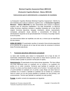 Guía MOCA-B: Evaluación Cognitiva Montreal Básica