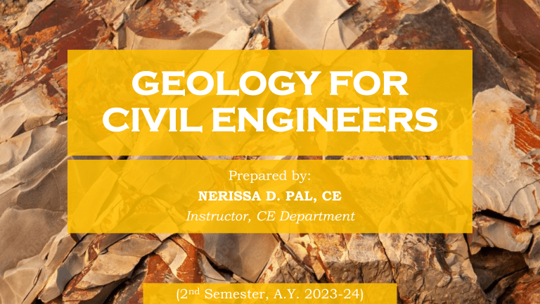 Geology for Civil Engineers: Mineralogy Presentation