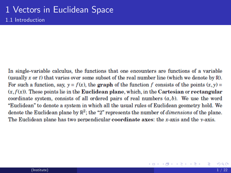 Vectors in Euclidean Space: Algebra, Dot & Cross Product