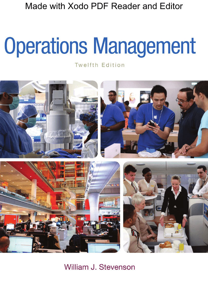 Operations Management Textbook: Stevenson, 12th Edition