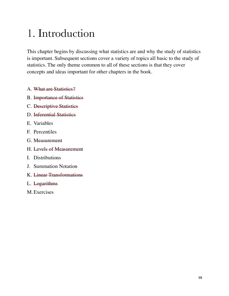 Introduction to Statistics: Variables, Percentiles, and Data Measurement