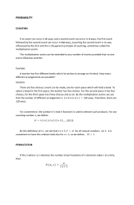 Statistics Formula Sheet: Probability, Combinations, Permutations