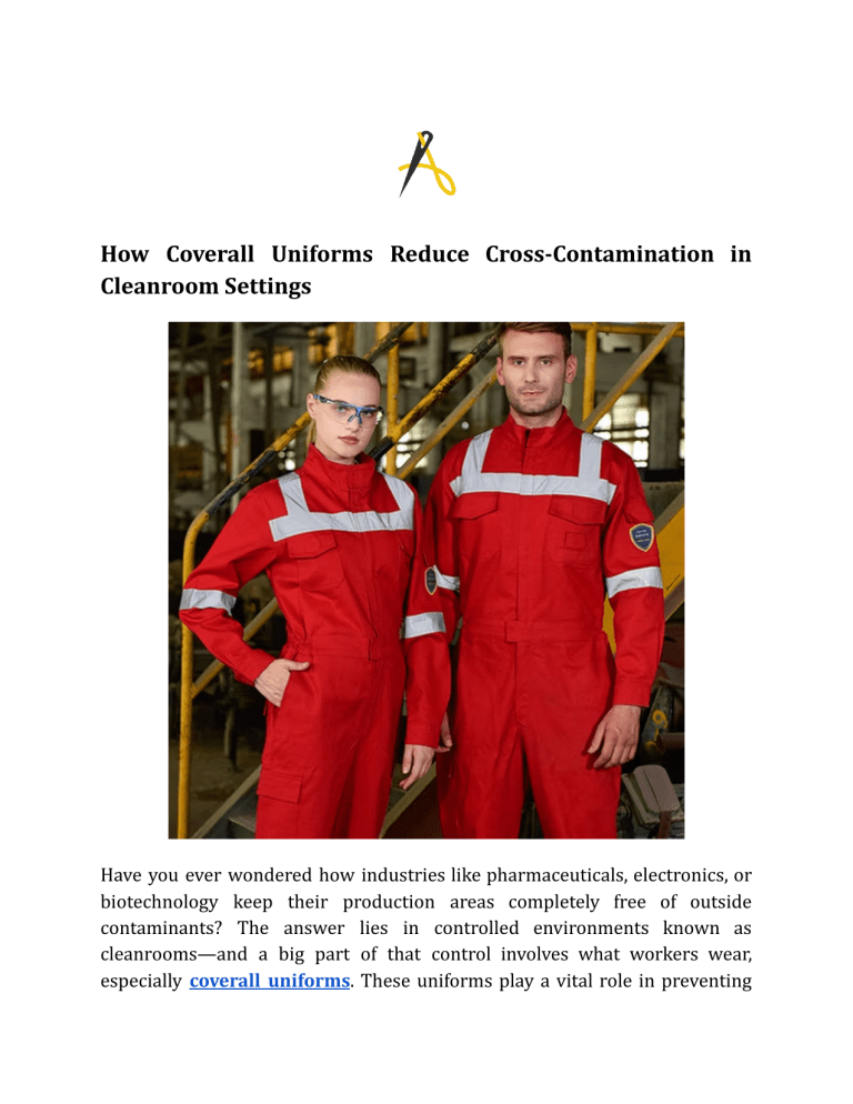 Cleanroom Coverall Uniforms: Reducing Cross-Contamination