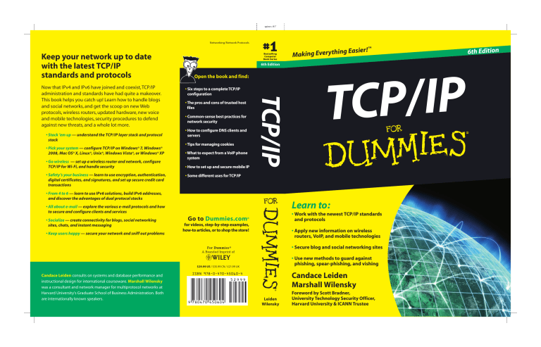 TCP/IP for Dummies: Networking Protocols, 6th Edition