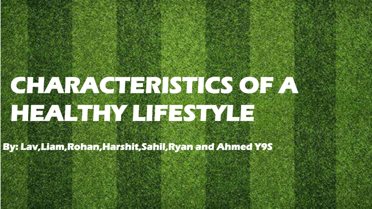 Healthy Lifestyle Characteristics for Athletes