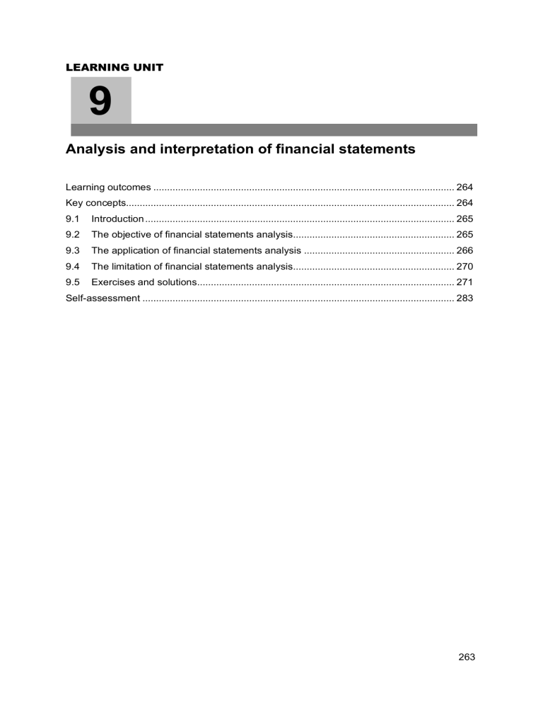 Financial Statement Analysis: Ratios & Interpretation