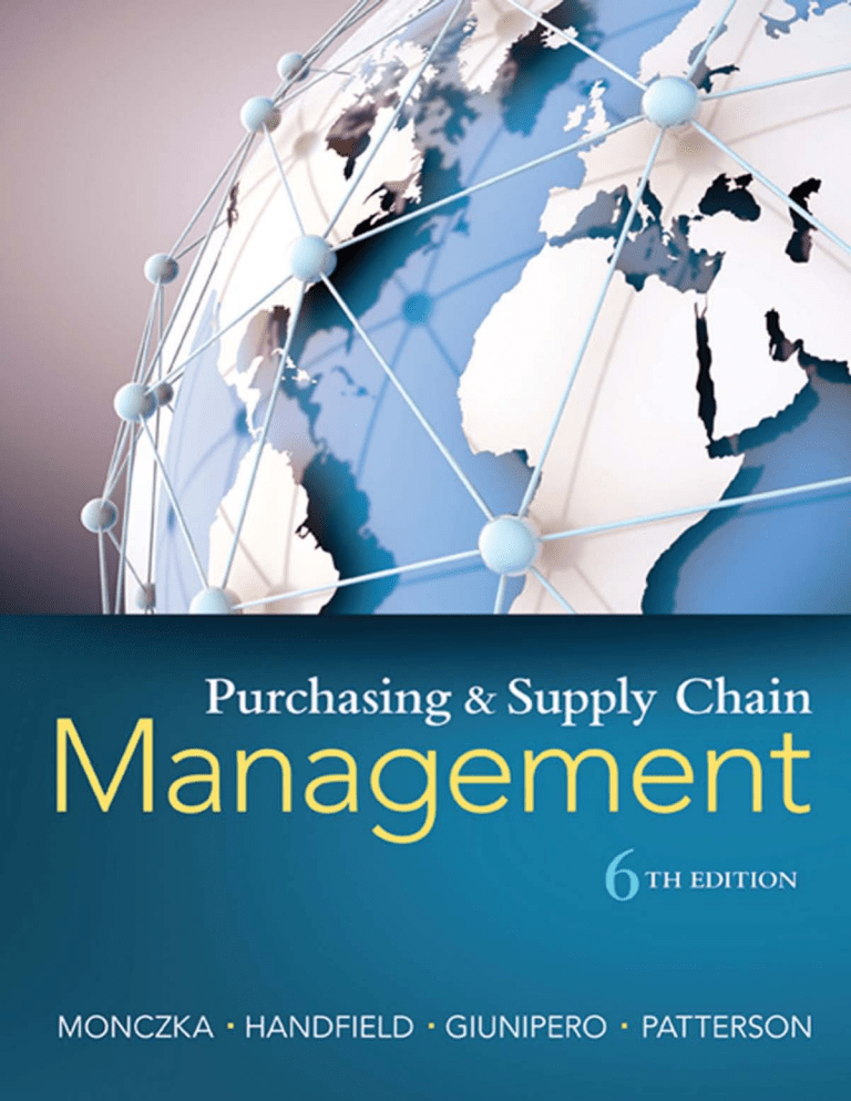 Purchasing & Supply Chain Management Textbook