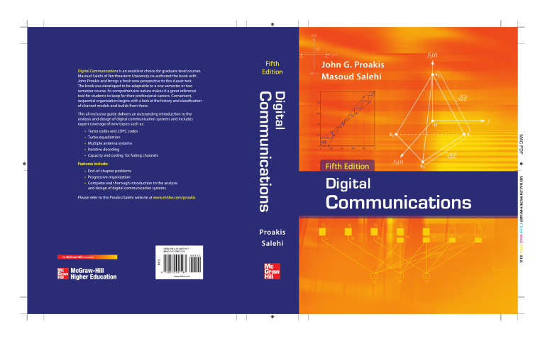 Digital Communications Textbook by Proakis & Salehi