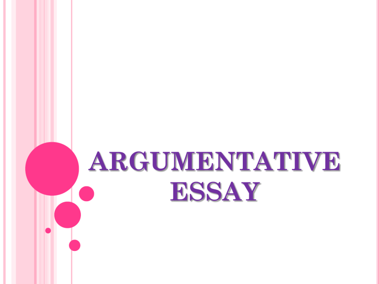 Argumentative Essay Writing Guide