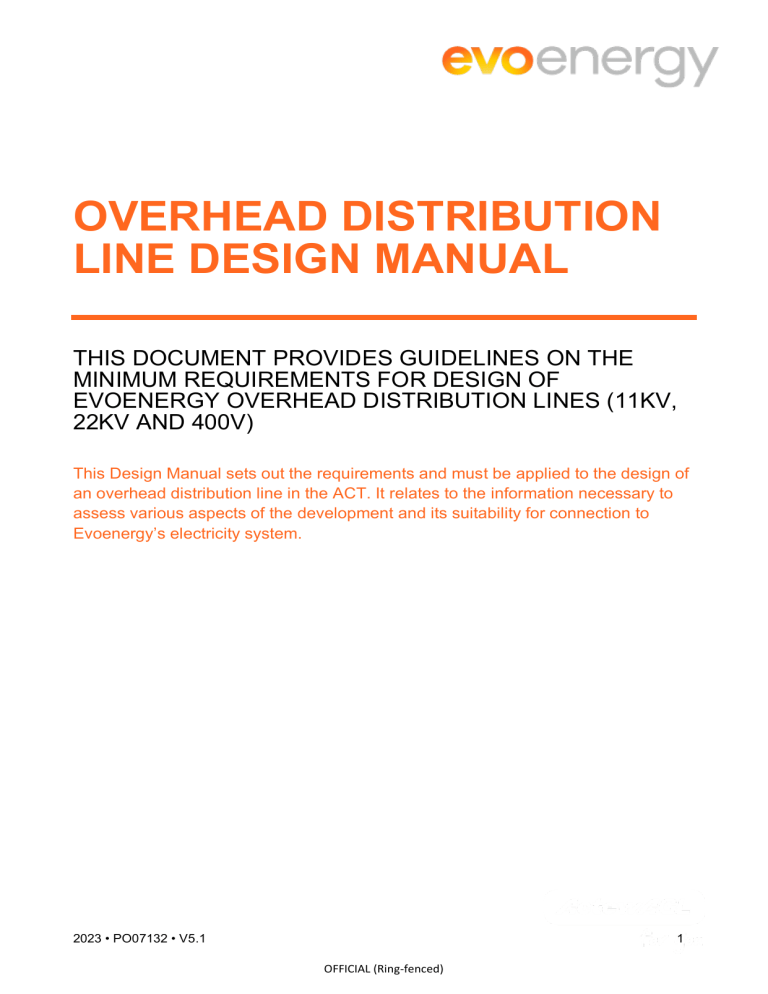 Overhead Distribution Line Design Manual - Evoenergy