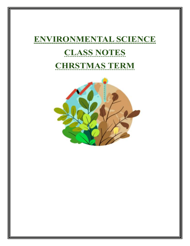 Environmental Science Class Notes: Ecosystems & Energy Flow