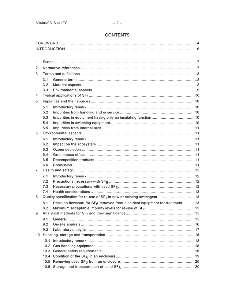 SF6 Handling & Re-use Guidelines for Electrical Equipment