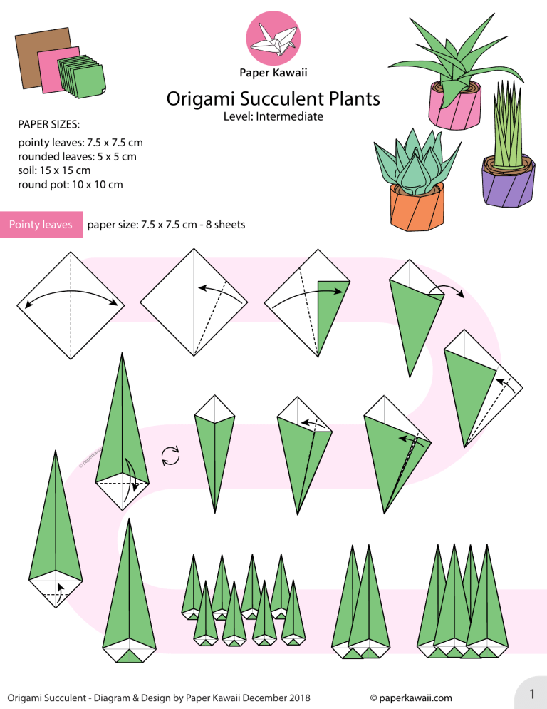 Origami Succulent Plants: Step-by-Step Instructions