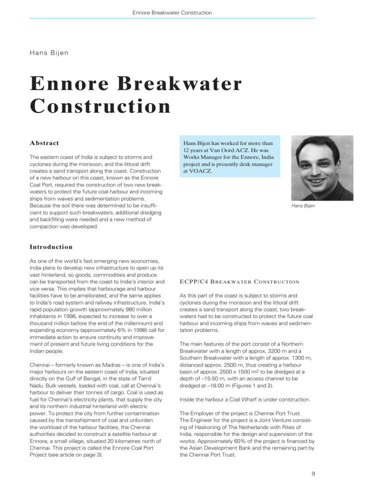 Ennore Breakwater Construction: A Case Study