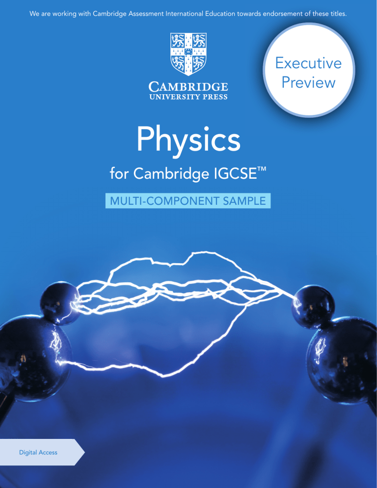 Cambridge IGCSE Physics Coursebook: Measurements & Motion