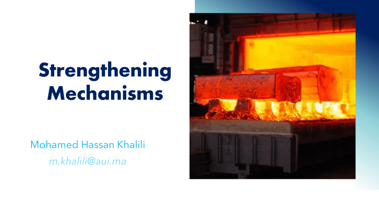 Strengthening Mechanisms: Materials Science Presentation