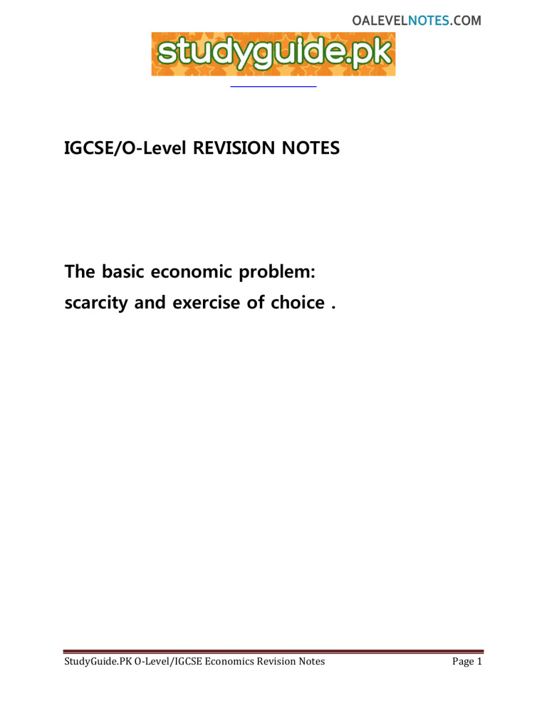 igcse revision notes