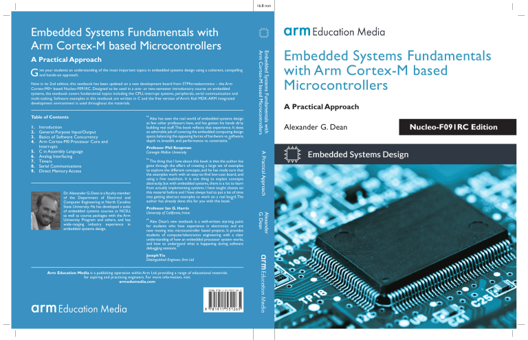 Embedded Systems Fundamentals with Arm Cortex-M Textbook