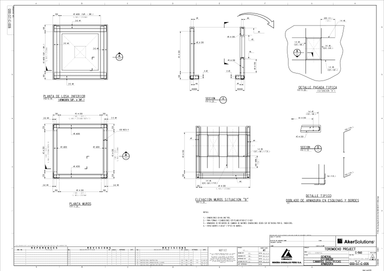 Electrical Chamber Reinforcement Details - Engineering Drawing