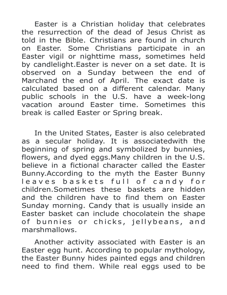 Easter Holiday: Traditions, History, and Celebrations