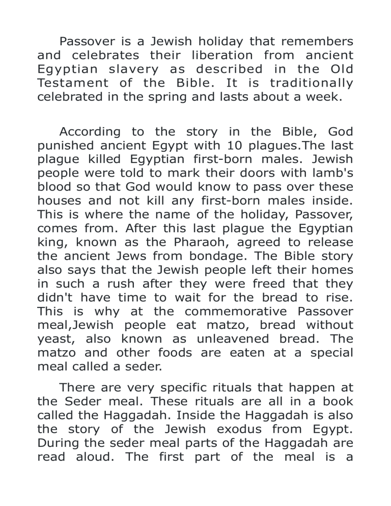 Passover: History, Traditions, and Seder Meal Explained