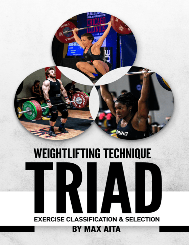 Weightlifting Technique Triad: Exercise Selection & Classification