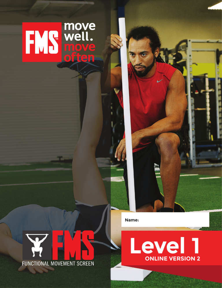 Functional Movement Screen (FMS) Level 1 Manual