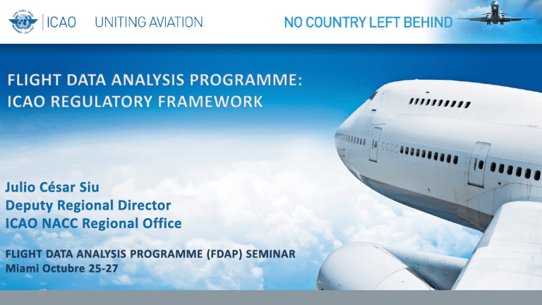 ICAO Flight Data Analysis Program (FDAP) Overview