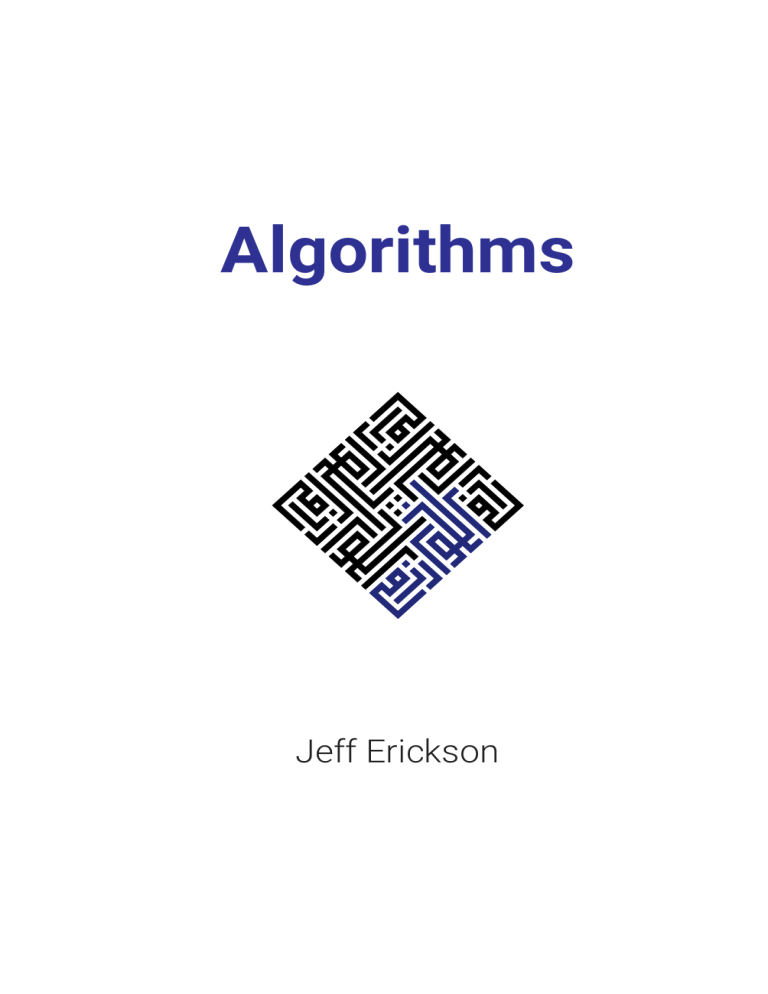 Algorithms Textbook by Jeff Erickson