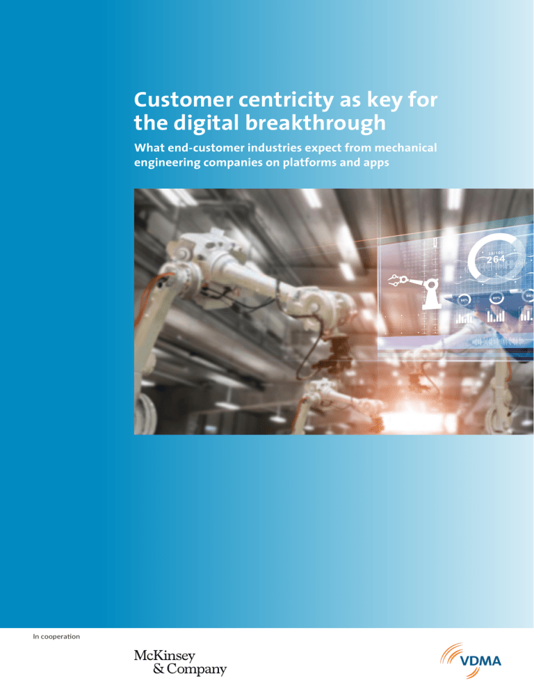Customer Centricity in Digital Mechanical Engineering