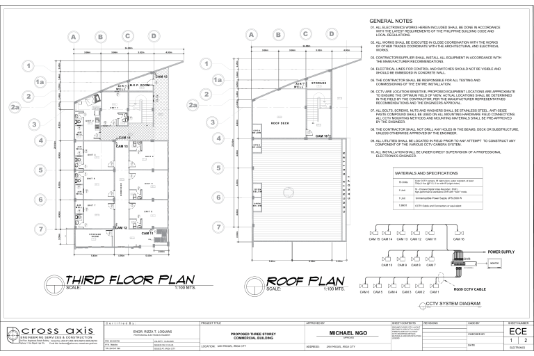 CCTV System Layout for Commercial Building