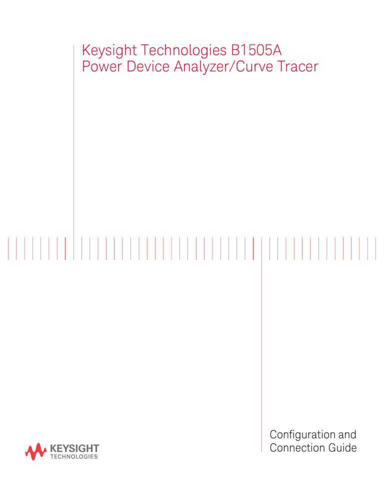 Keysight B1505A Configuration & Connection Guide