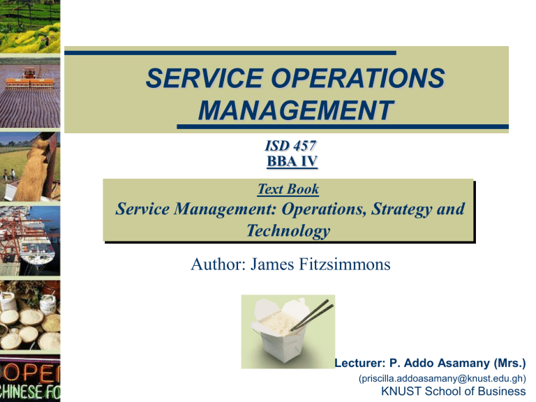 Service Operations Management: Capacity & Demand Strategies