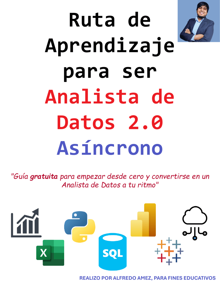 Ruta de Aprendizaje Analista de Datos: Python, SQL, Excel, BI