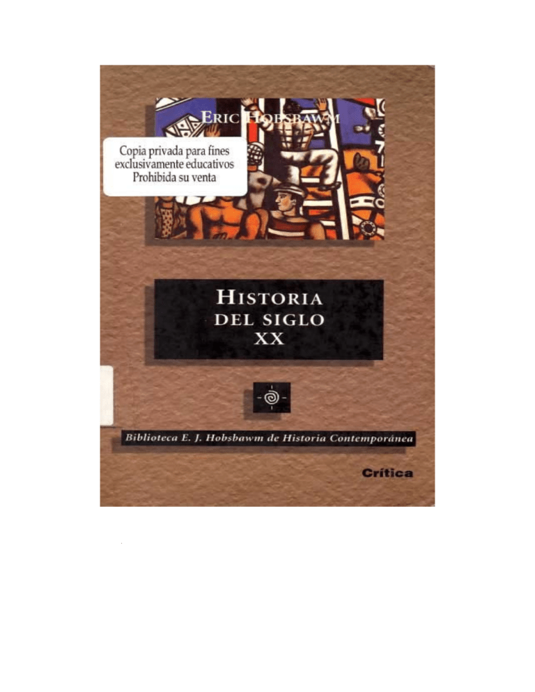 Historia del Siglo XX de Eric Hobsbawm