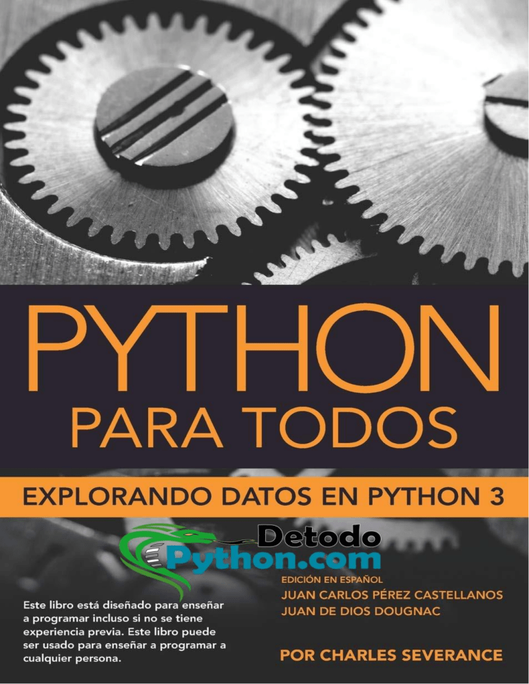 Python para todos: Exploración de datos con Python 3